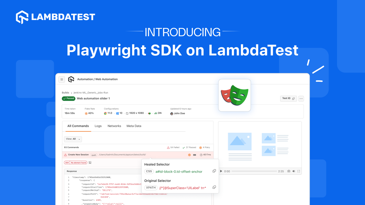 Dramaturge SDK on Lambdatest for evolutionary automation ...